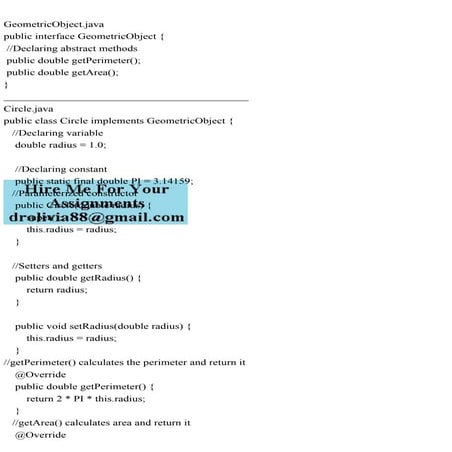 GeometricObject.javapublic interface GeometricObject { Declari.pdf