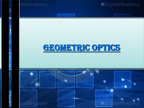 Basics of Light, Refraction and Optics | PPT