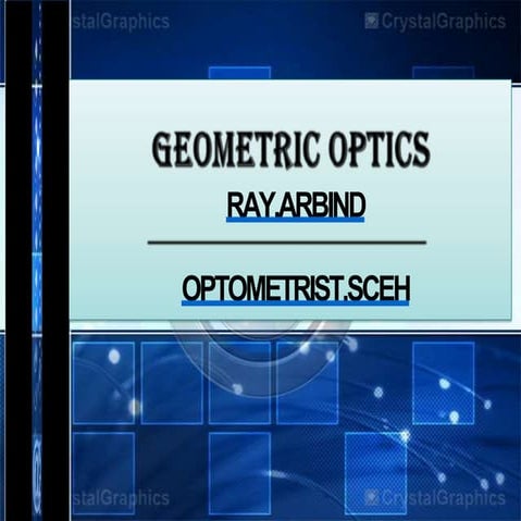 Geometric optics | PPTX