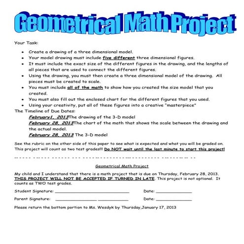 Geometric project | PDF