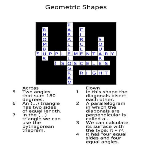 Algebraic and geometric terms (6) | PDF