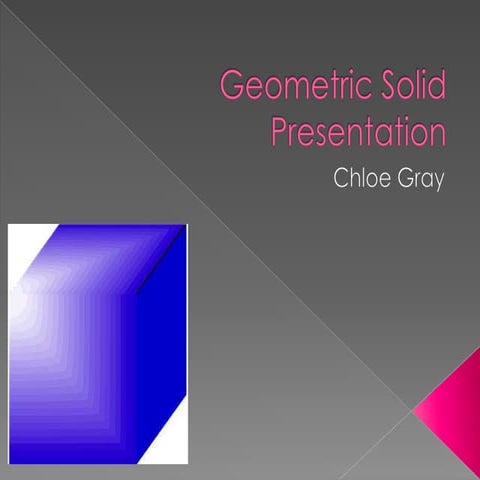 Geometric solid presentation | PPTX