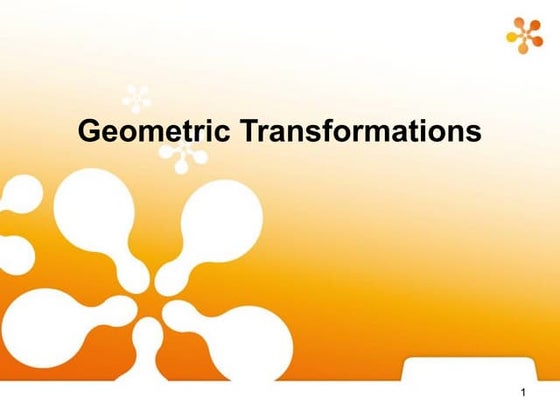 Computer graphics basic transformation | PPTX