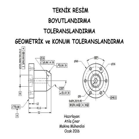 Geometrik Boyut. ve Toleranslandırma Mart 2016.ppt