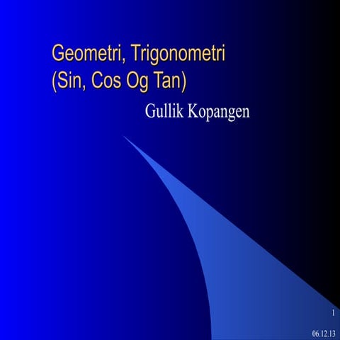 Geometri, trigonometri | PPT