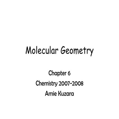 Molecular Geometry | PPT