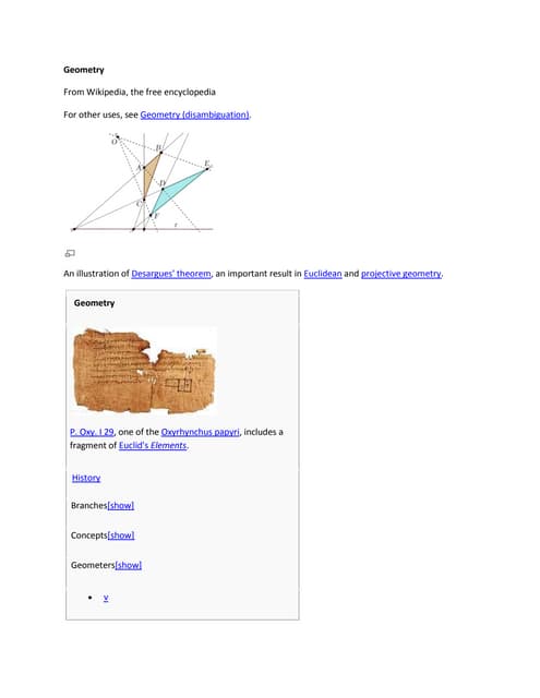 History of geometry | PDF | Geography | Science