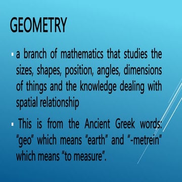 GEOMETRY-(Introduction/Important Terms/Examples) | PPTX