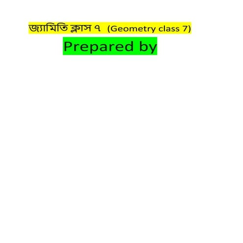 (Geometry) --class 7 | PDF