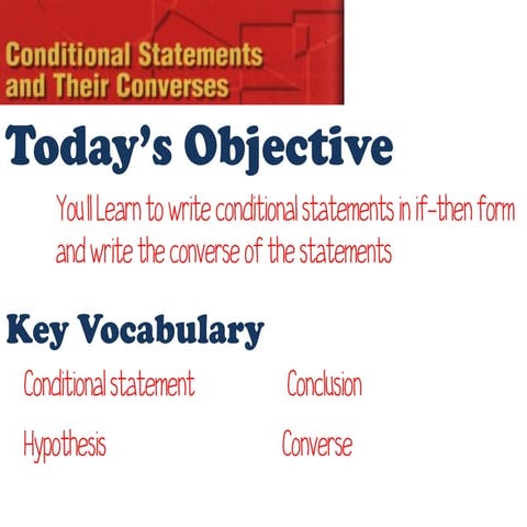Geometry conditional statements and their converse | PDF | Physics ...