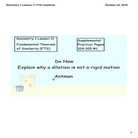 Geometry 1 lesson 11 fts | PDF | Physics | Science