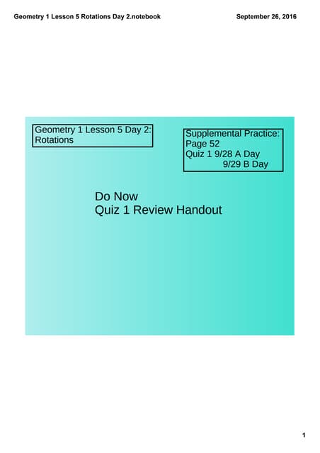 Module 6 lesson 1 | PDF