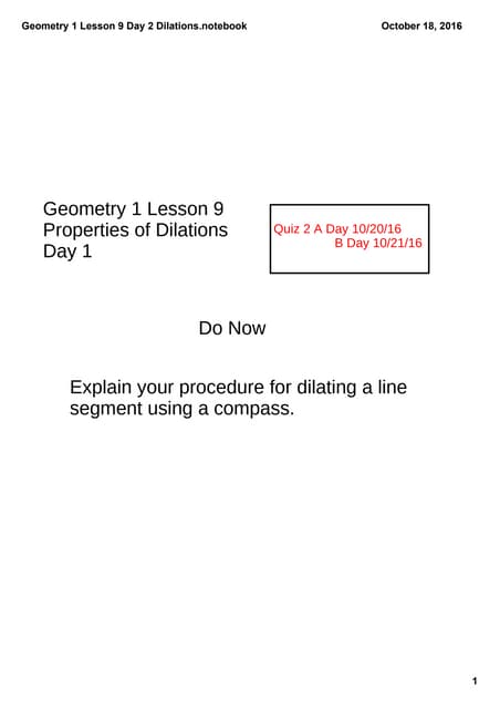 Geometry 1 lesson 5 rotations day 1 | PDF
