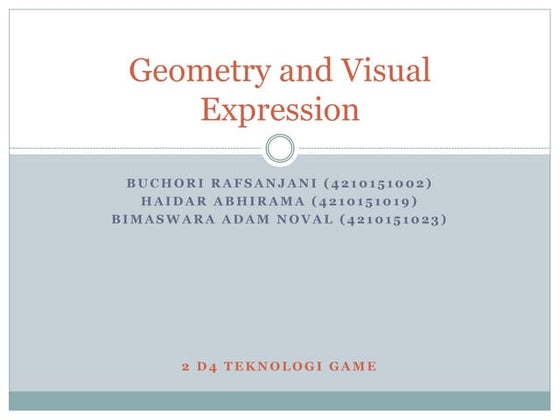 Geometri dan Ekspresi Visual | PPT