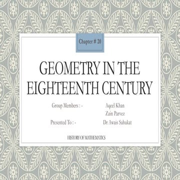 Geometry in the 18th Century 20th C.pptx