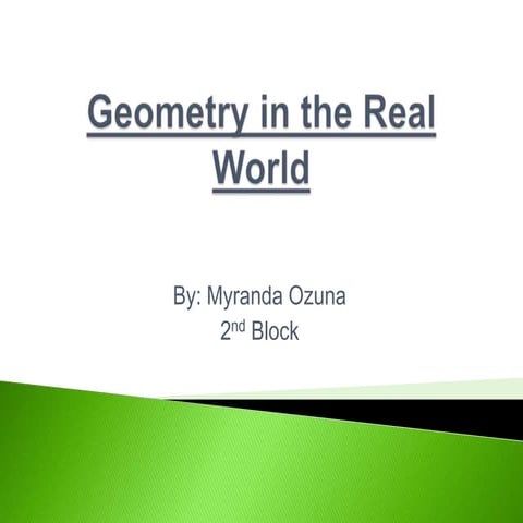 Geometry In The Real World Project