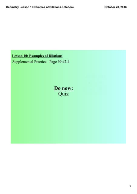 Geometry 1 lesson 8 naming sequences of transformations | PDF