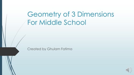 Maths 3 dimensional geometry | PPT