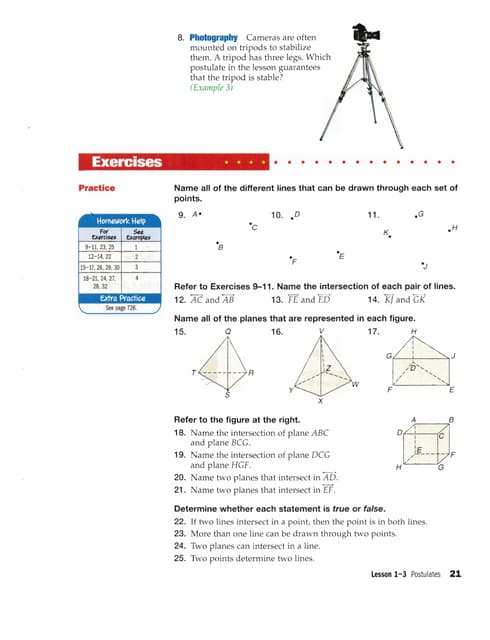 Glencoe geometry pgs 59 60 | PDF