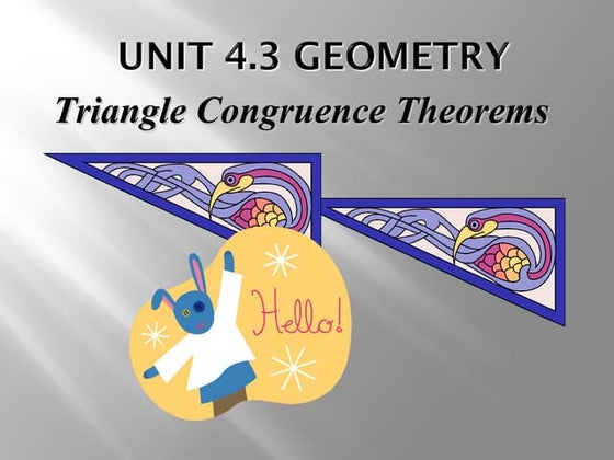 Geometry unit 4.6 | PPT