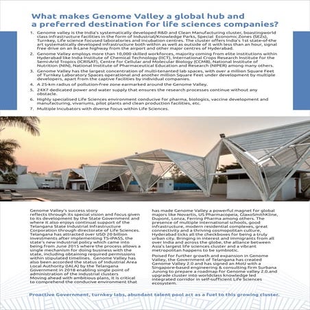 Genome Valley- Leading R&D hotspot of India | PDF