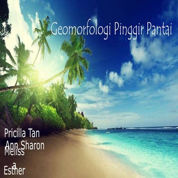 Geografi STPM Penggal 1 : Geomorfologi Pinggir Pantai | PPTX