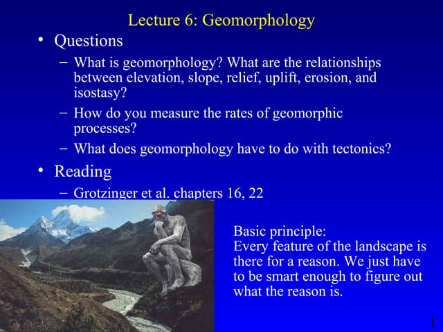 Fundamental concepts of geomorphology | PPTX