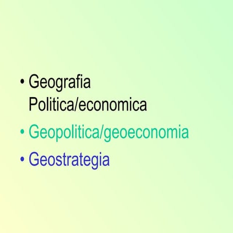 Geopolitica | PPT