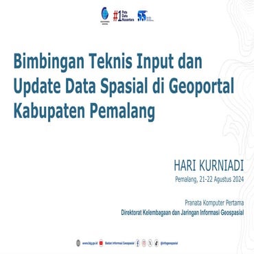 pptx Geoportal Palapa untuk pemetaan wajah Buni | PPTX