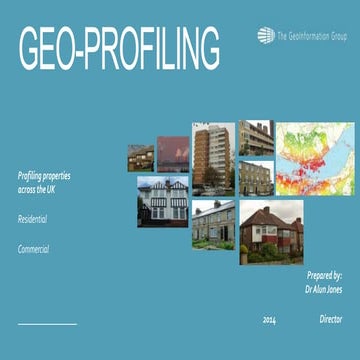 Geoprofiling: The power of geography, providing information on where we ...