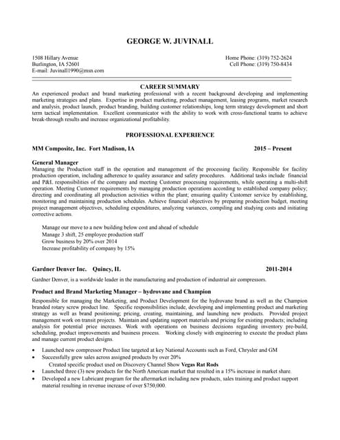 Patrick Lillard 2016 resume | DOC