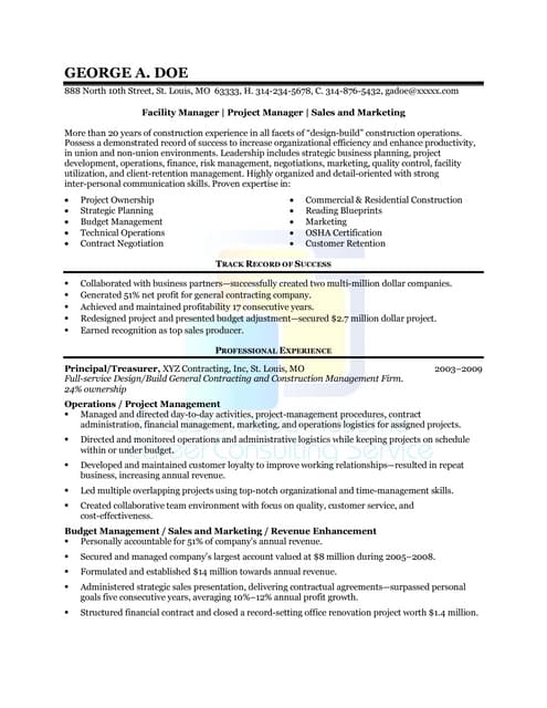 Michael Harrington - Corporate Operations Resume | PDF