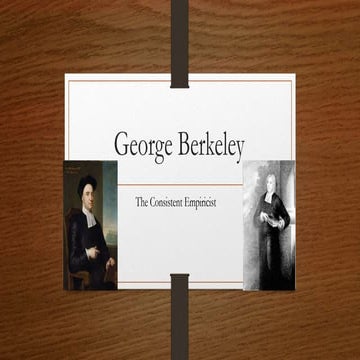 George berkeley report | PPTX