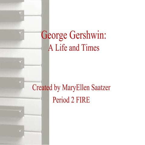 George Gershwin | PPT