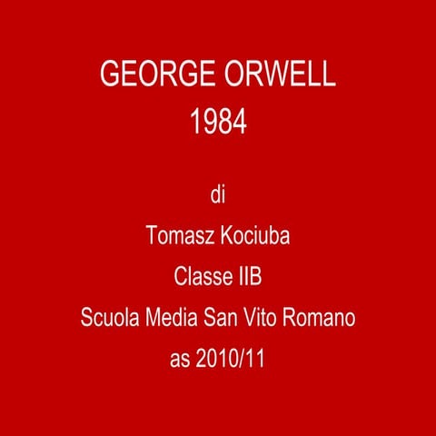 George Orwell 1984 | PPT