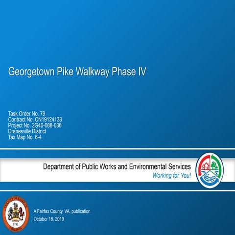 Georgetown Pike Walkway Phase IV | PPT
