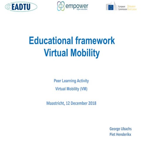 Educational framework: Virtual Mobility | PPT