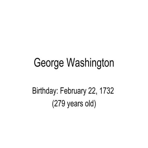 George washington | PPT