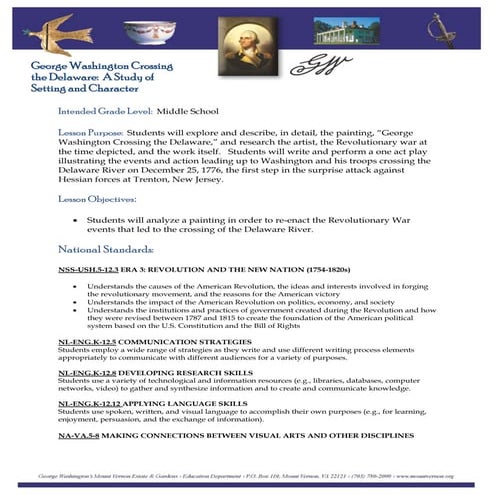 George Washington Crossing The Delaware | PDF