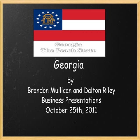 Georgia U.S. State Presentation | PPTX