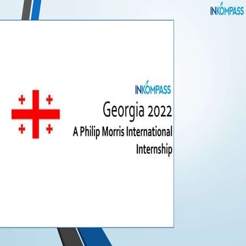 Internship in Georgia 2022 - INKOMPASS | PPTX