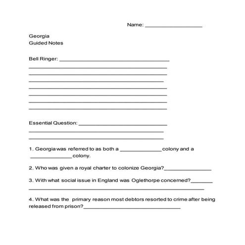 Georgia Guided Notes | DOCX