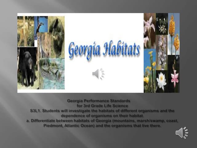 Georgia Habitats Piedmont | PPTX