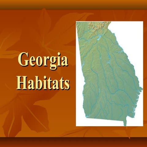 Georgia habitats | PPT