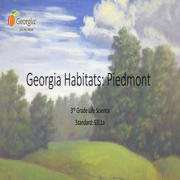 Georgia Habitats Piedmont | PPTX