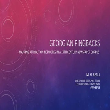 Georgian Pingbacks: Mapping Attribution Networks in a 19th-Century ...