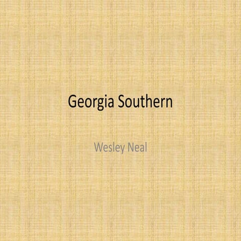 Georgia southern ppt | PPTX