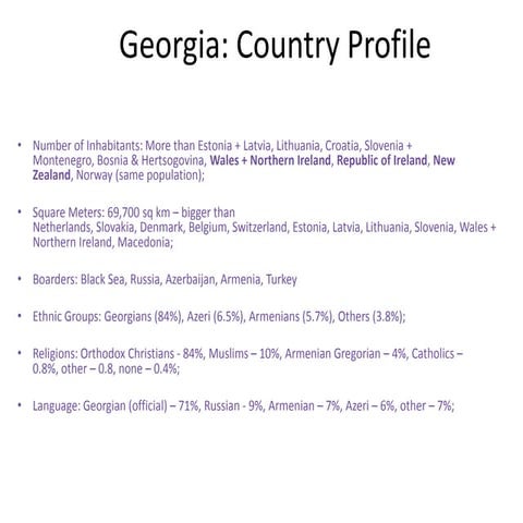 Georgia's profile | PPTX