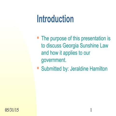Georgia sunshine law2 | PPT