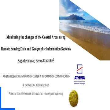 Monitoring the changes of the Coastal Areas using Remote Sensing Data ...